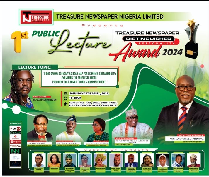 Eminent personalities to grace Treasure Newspaper Public Lecture ...
